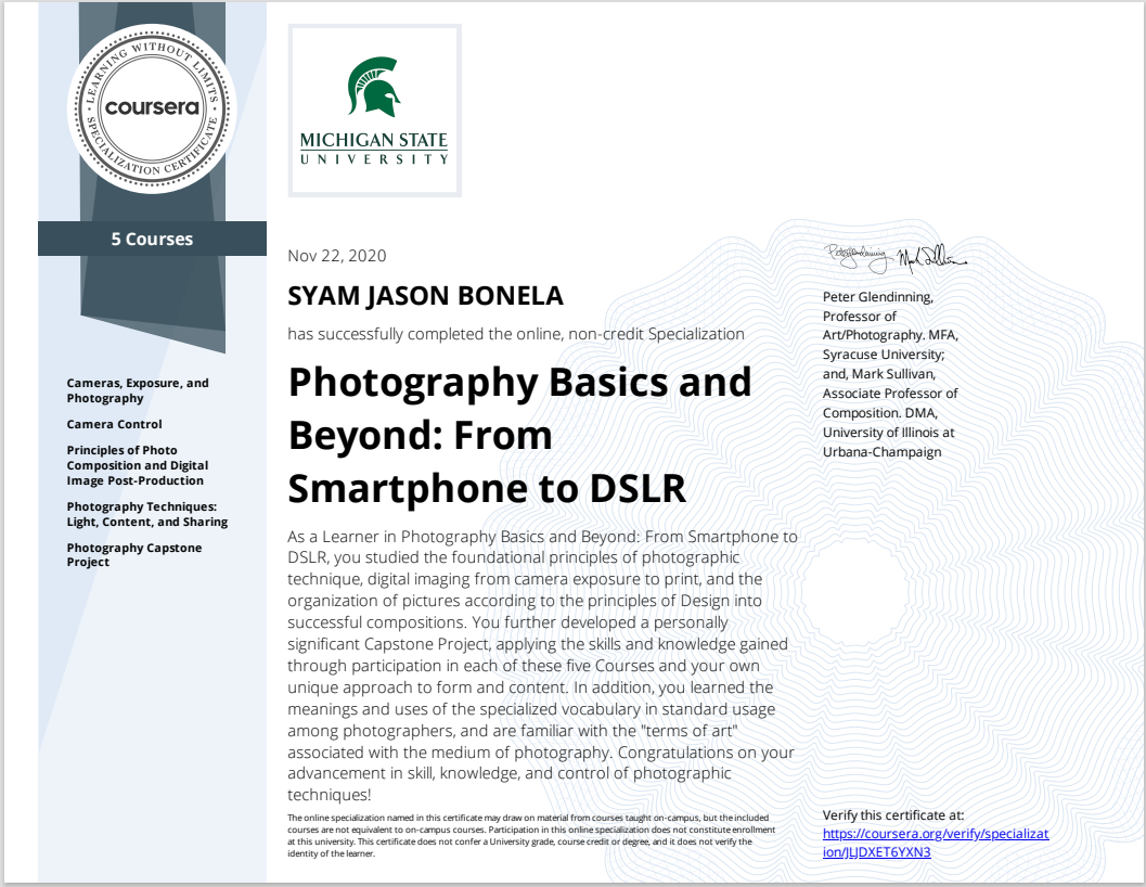 Syam Jason Bonela's Portfolio